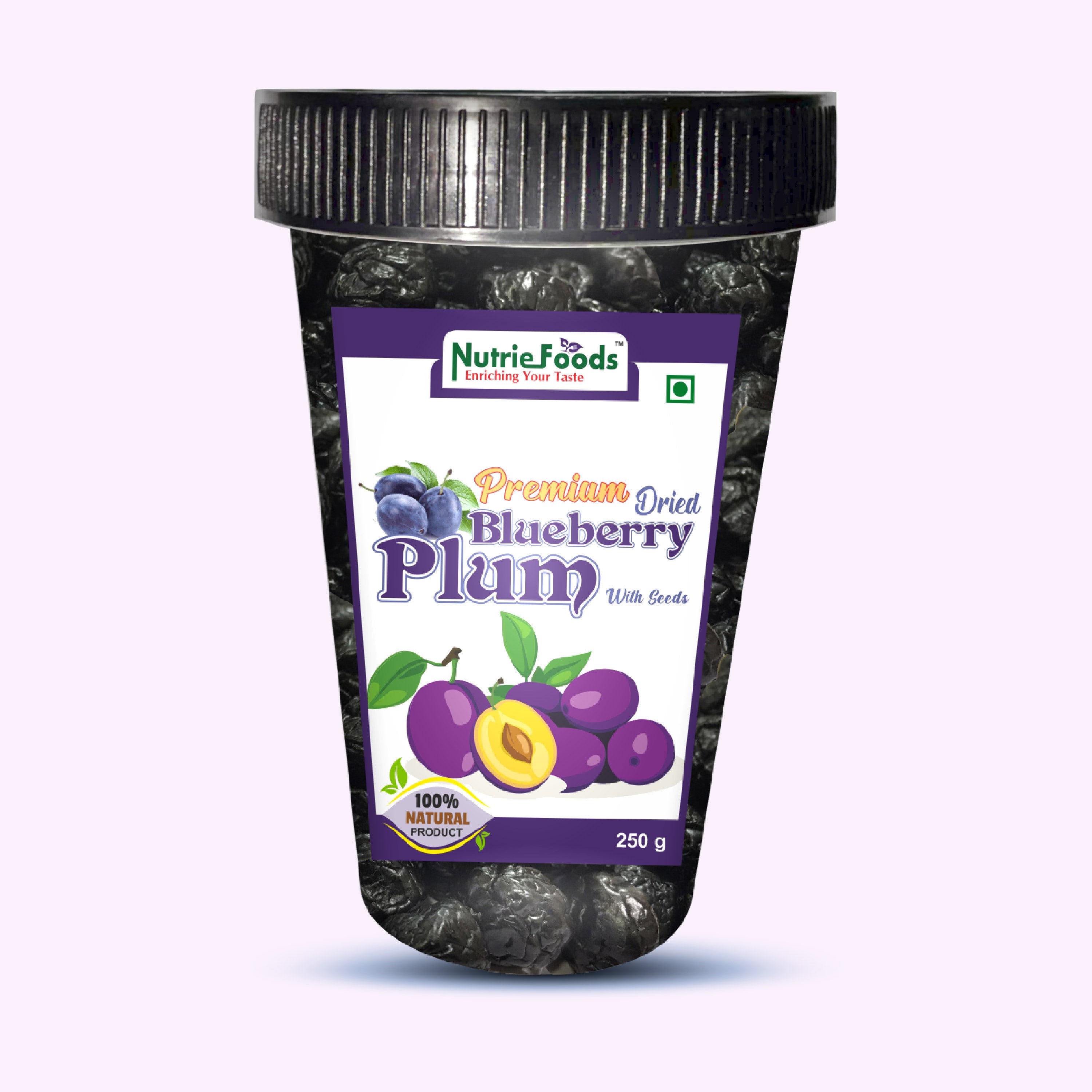 Nutriefoods Blueberry Plum, 100% Natural Dried Fruit