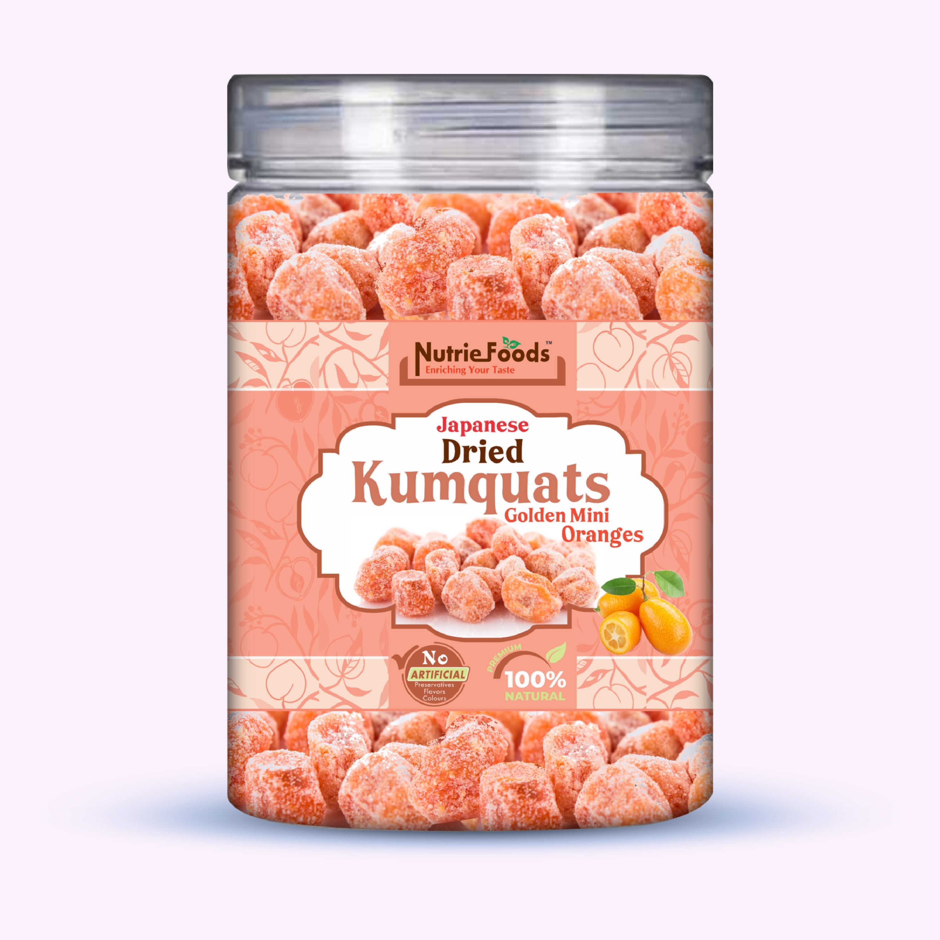 Nutriefoods Japanese Dried Kumquats | Golden Mini Oranges